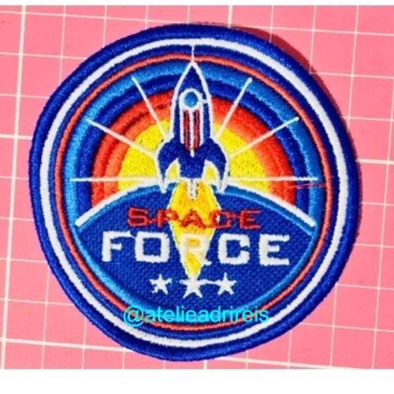Patch Bordado Space Force Termocolante | Shopee Brasil