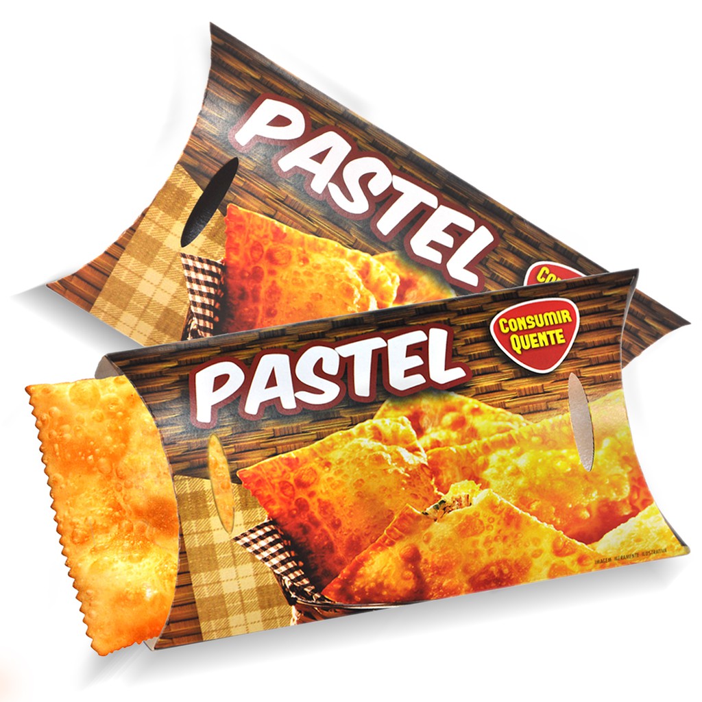 (50, 100, 200 unid.) Pastel Delivery Embalagem Caixa para Pastel ...