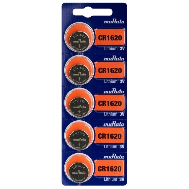 Murata/Sony CR1620 Lithium 3v - Cart. c/5 un | Shopee Brasil