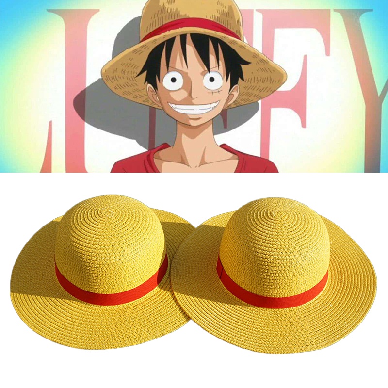 Luffy Chapéu De Palha Cosplay Dos Desenhos Animados One Piece Props Hat ...