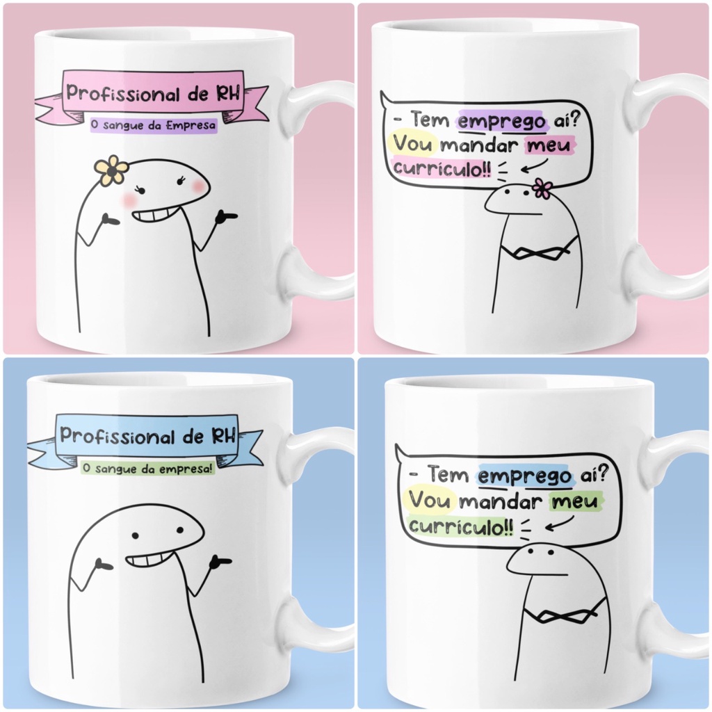 Caneca Meme Flork Profissional De Rh | Shopee Brasil