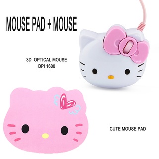 Mini 2.4G Hz Hello kitty mouse Mini-USB óptica mouse Wireless Hello ...