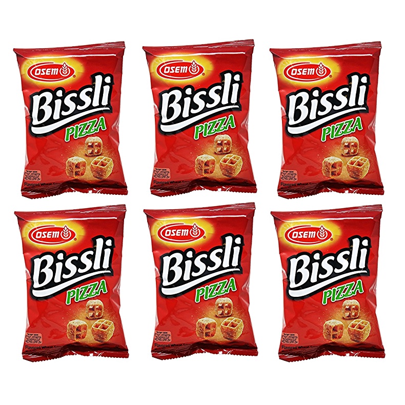 KIT 6 SALGADINHO OSEM BISSLI PIZZA PESSACH 70G | Shopee Brasil