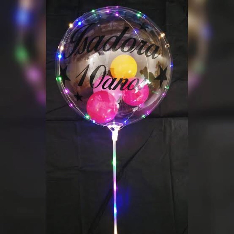 Balão Bubble de led personalizado kit balão de led 18 polegadas ...