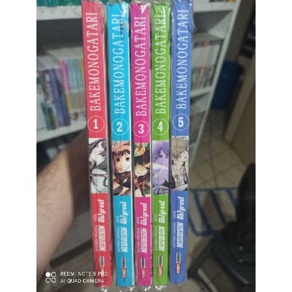 Bakemonogatari Vol 1 ao 5 Mangá Coleção | Shopee Brasil