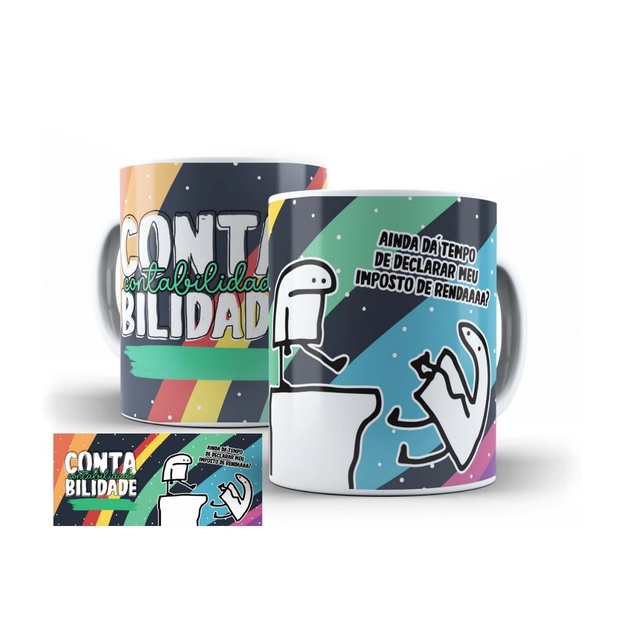 Caneca Flork Profissão Contabilidade | Shopee Brasil