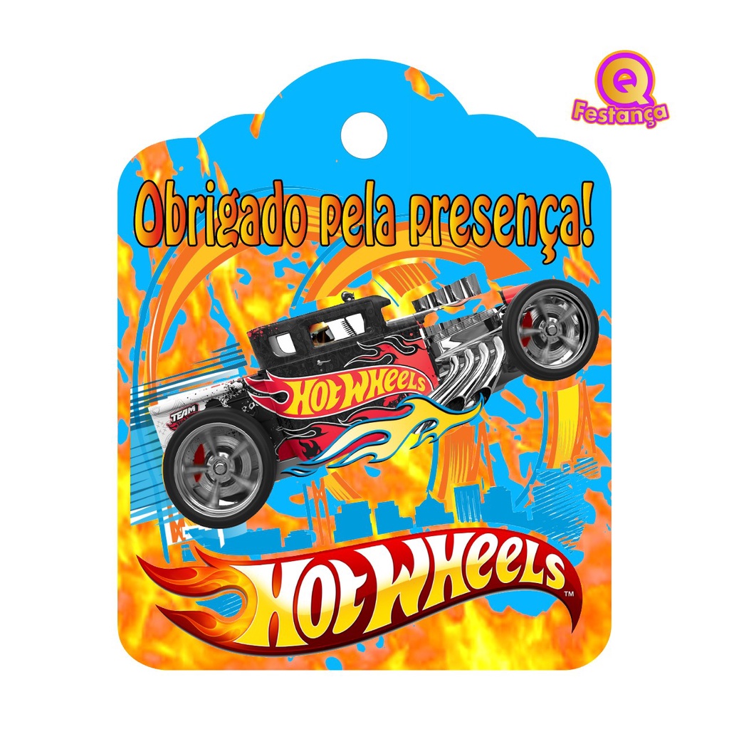 10 Tags de Agradecimento para Lembrancinhas Hot Wheels | Shopee Brasil