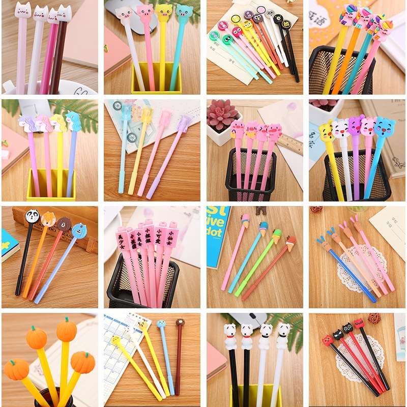 4 pçs Caneta de Desenho Preta Criativa Neutra Coreana / Material ...