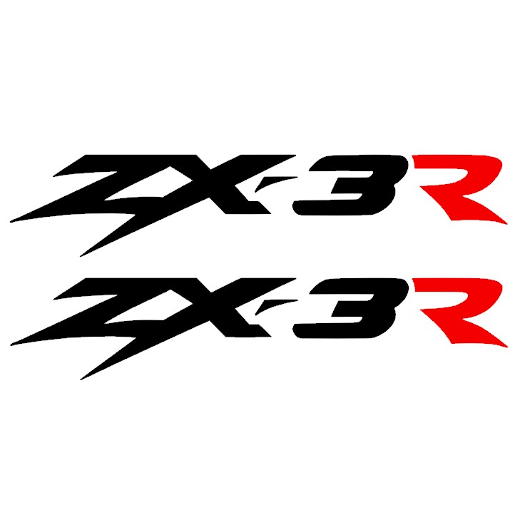 2 Adesivos ZX-3R Moto Esportiva Kawazaki | Shopee Brasil