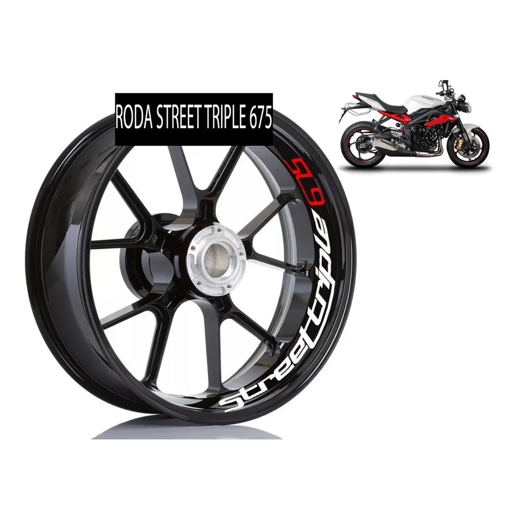 Adesivo Premium Roda Moto Triumph Street Triple 675 Todas | Shopee Brasil
