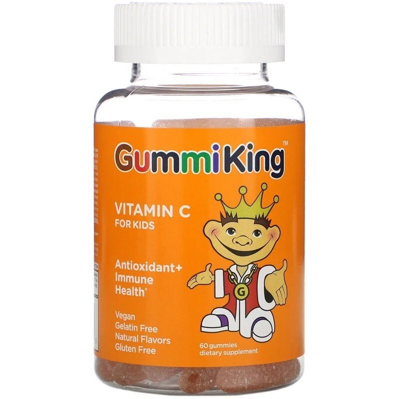 Gummiking Vitamina C Para Crianças 60 Gomas Mastigaveis Eua Gummi King ...