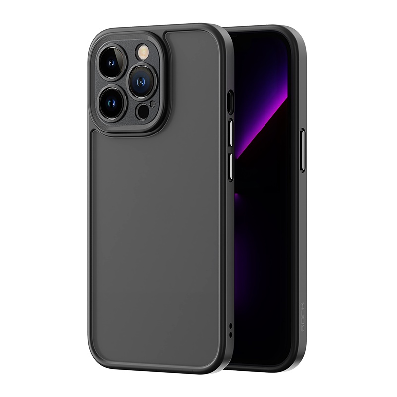 Para iPhone 13 Pro Max Capa Rock Space PC Matte + TPU Airbags Capa ...