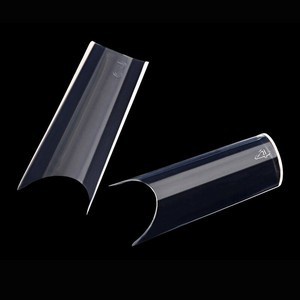 Kit C/500 Unha Curvatura C Natural Acrigel Tips | Shopee Brasil