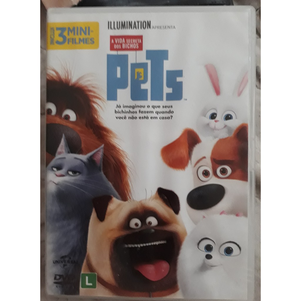 Dvd Pets A Vida Secreta Dos Bichos Inclui 3 Mini Filmes universal ...