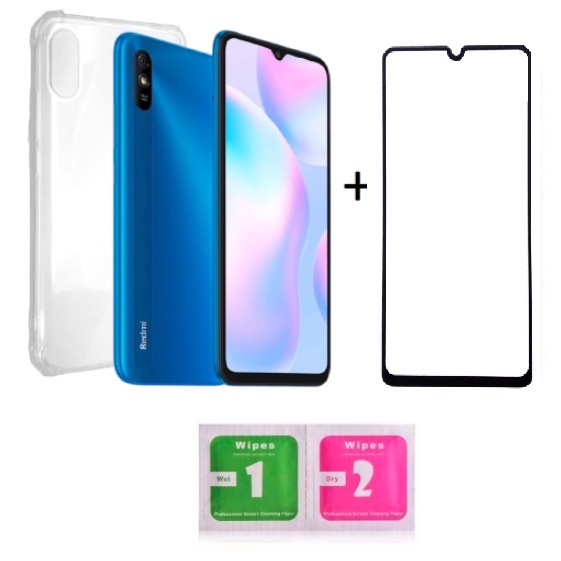 Capa Capinha Case Transparente Anti-Impacto Redmi 9A-9i + Película 3D | Shopee Brasil