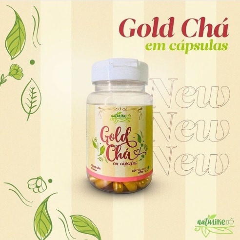 Chá Gold em capsulas | Shopee Brasil