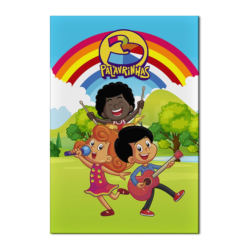 Painel Festa Retangular Tema 3 Palavrinhas | Shopee Brasil