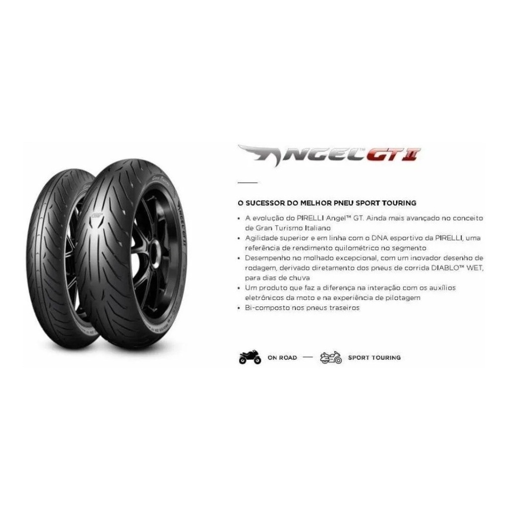 Pneu Pirelli Angel Gt2 160/60-17 69w Traseiro | Shopee Brasil