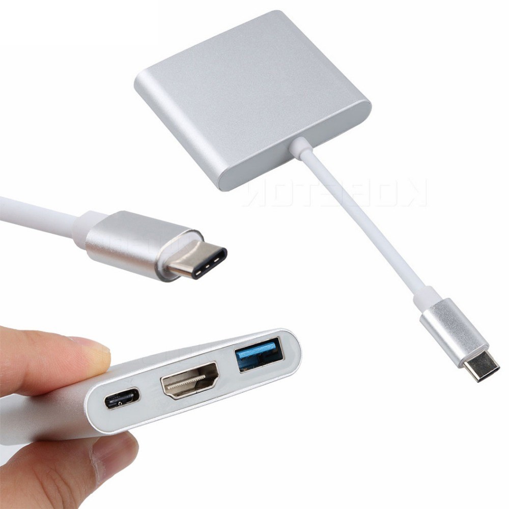 Cabo Adaptador Usb 3.1 Tipo C USB-C Thunderbolt 3.0 Conversor Para Hdmi ...