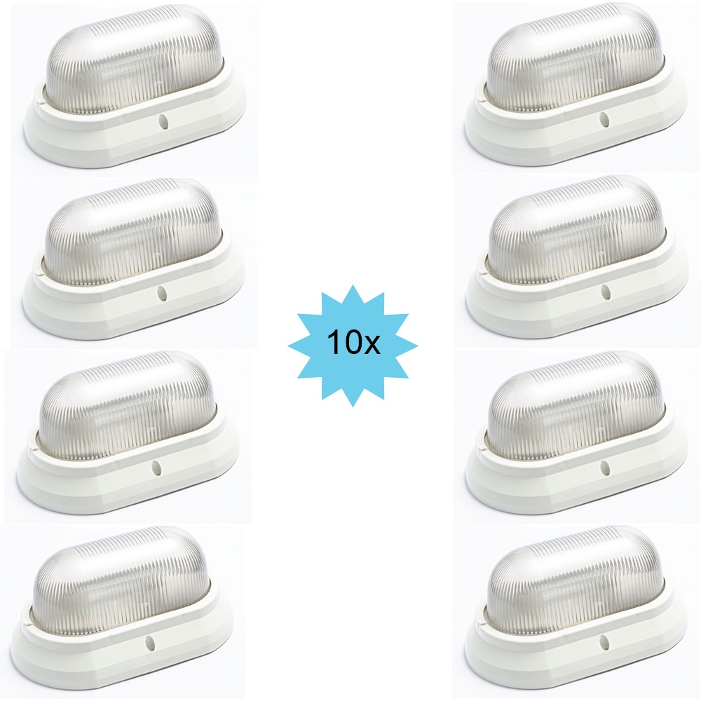 KIT 10 LUMINARIA TARTARUGA ARANDELA BRANCA EXTERNA SEM GRADE | Shopee Brasil