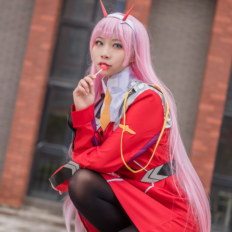 Em Darling Fashionable The Franxx Zero Two Outfit Halloween Perfeito ...