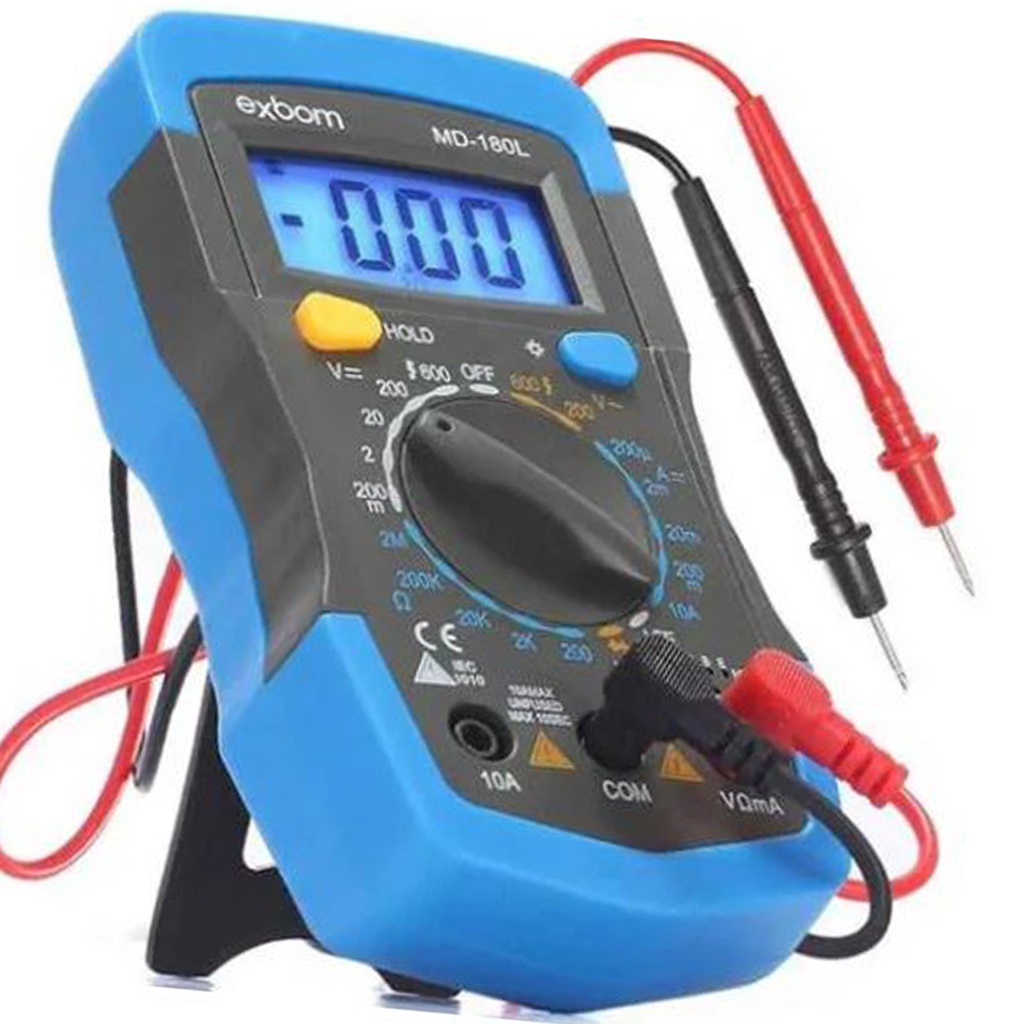 Multímetro Digital Profissional Portátil C/beep E Iluminação Multi ...