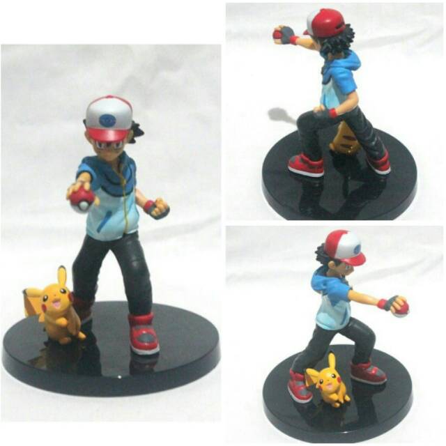 Action Figure Satoshi Pikachu Pokemon | Shopee Brasil