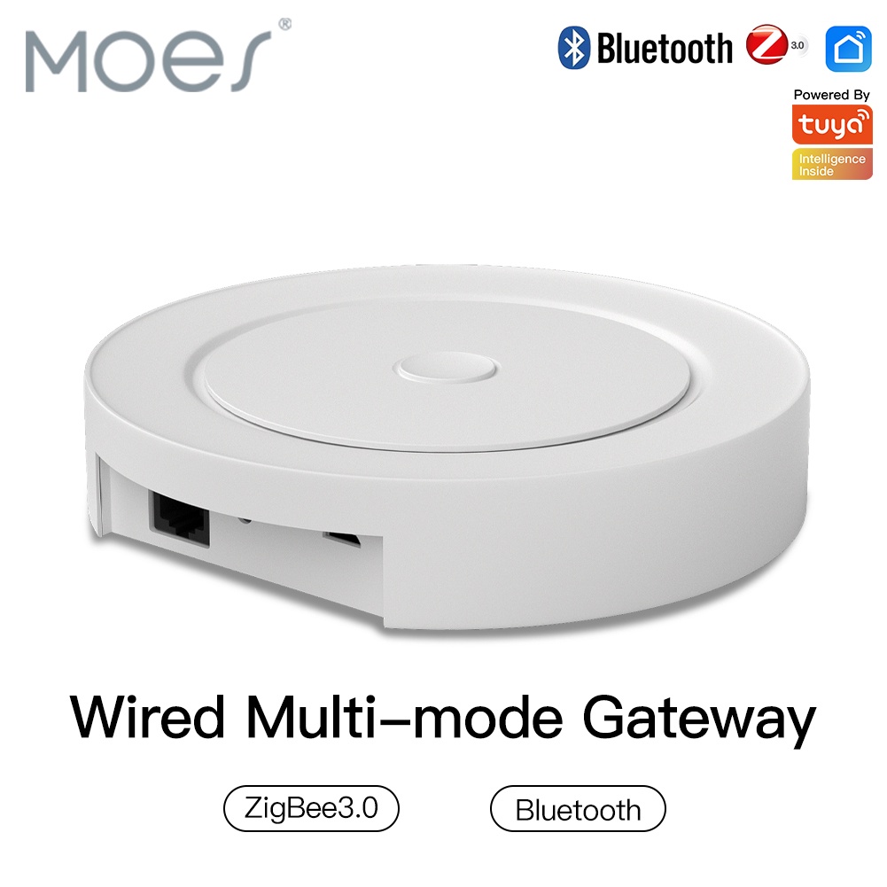 MOES Multi-Mode Smart Gateway Zigbee WiFi Bluetooth Mesh Wired Hub ... MOES Multi-Mode Smart Gateway Zigbee WiFi Bluetooth Mesh Wired Hub ...