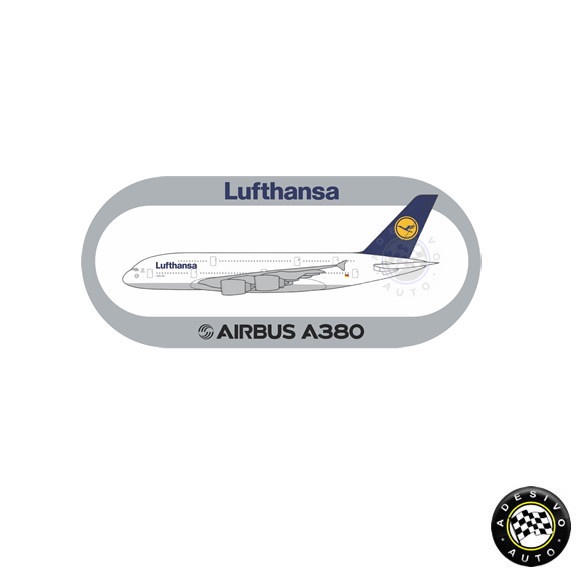 Adesivo Airbus A380 Lufthansa Aviação Sticker | Shopee Brasil