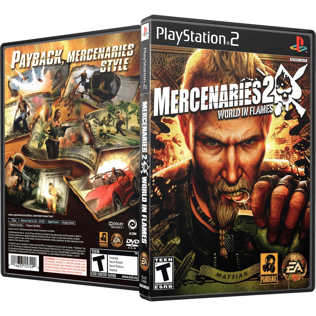 Mercenaries 2 World in Flames USA para ps2 Faz a Boa