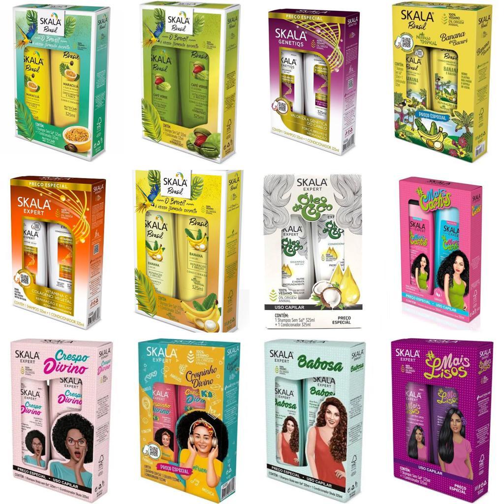 Kit Shampoo 325 Ml + Condicionador Skala Expert 325 Ml | Shopee Brasil