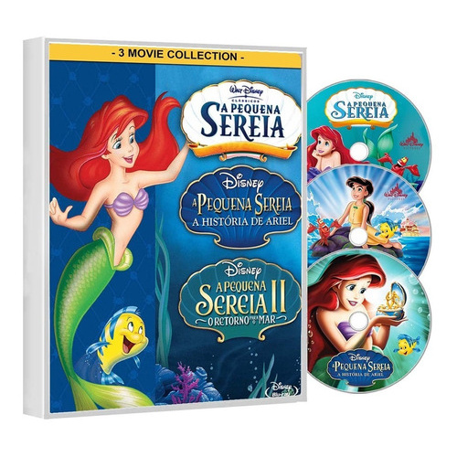 Dvd A Pequena Sereia Trilogia 1 2 3 | Shopee Brasil