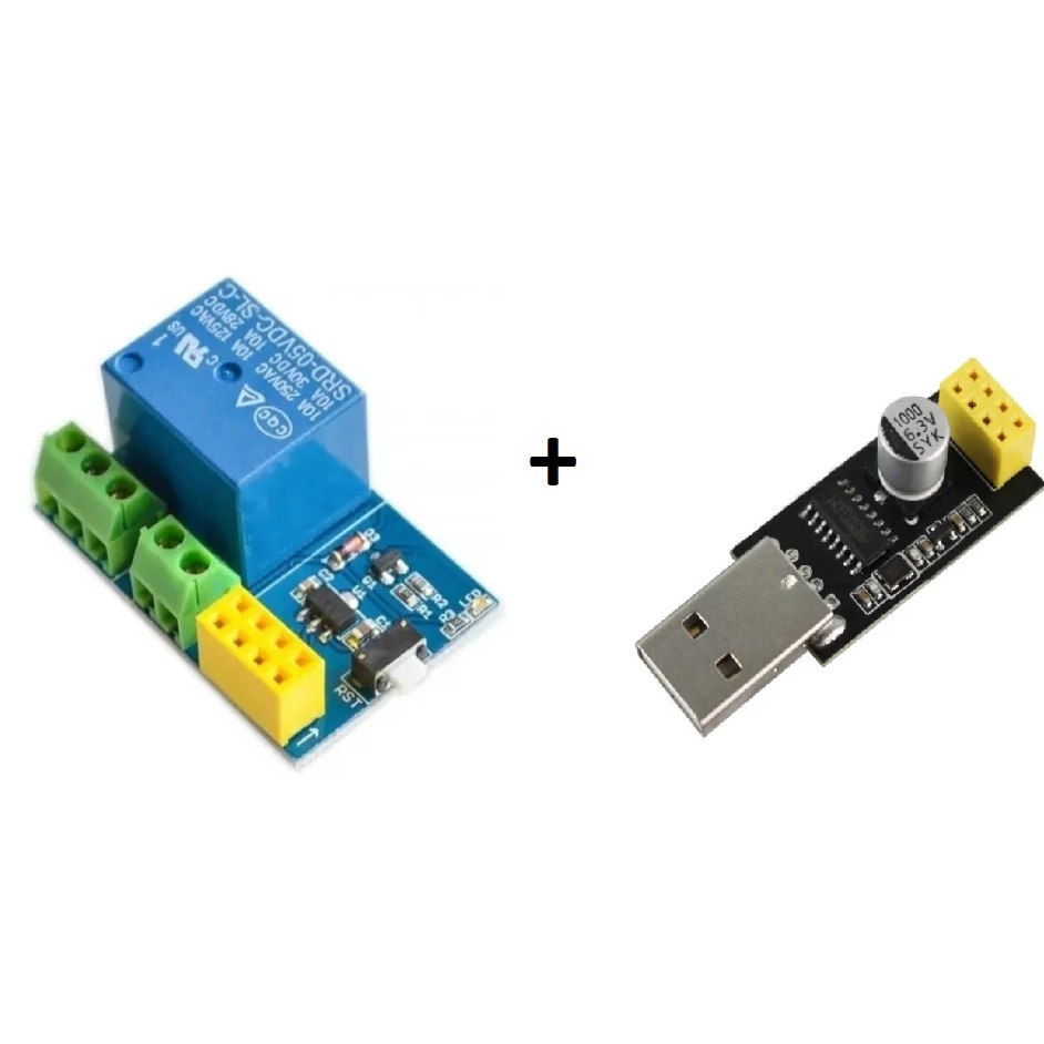 Adaptador Usb Serial Ch340g Arduino esp 01 esp8266 + Módulo Relé Wi-fi Esp8266 V1.0 | Shopee Brasil