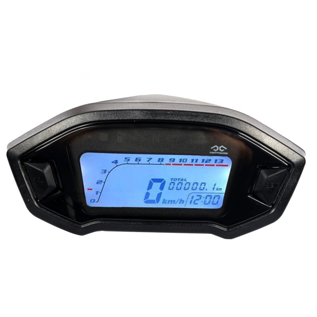 Painel Digital Universal StreetFighter Estilo CB p/ Motos Carros ...