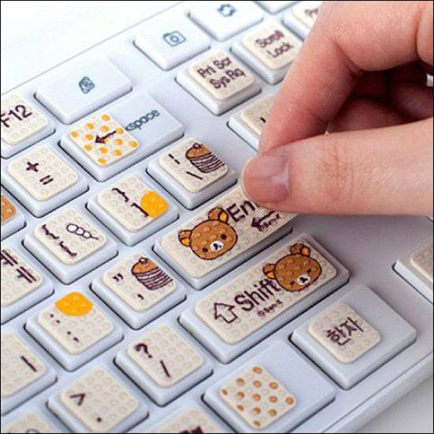 Adesivos Decorativos para Teclas do Teclado do Computador PC Notebook ... Adesivos Decorativos para Teclas do Teclado do Computador PC Notebook ...