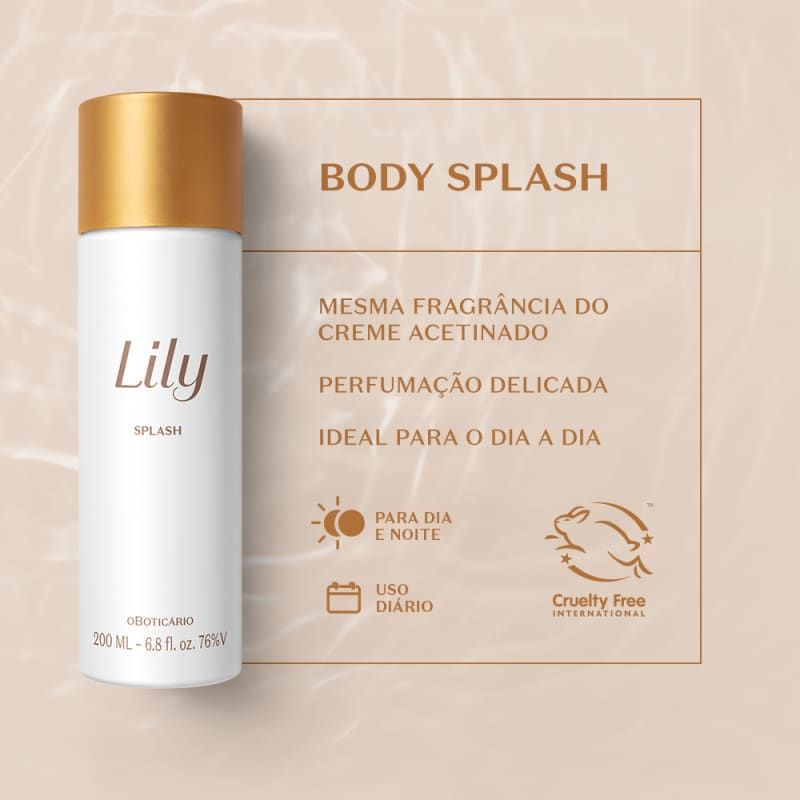 Body Splash Lily o Boticário 200ml - Faz a Boa!