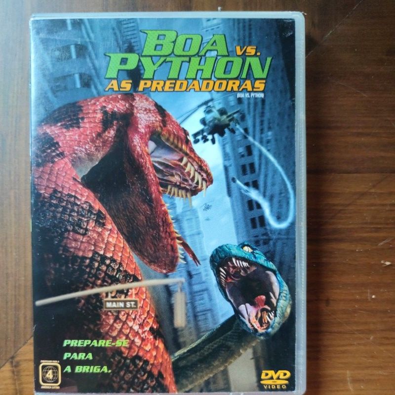 DVD Original Boa VS Python As Predadoras | Shopee Brasil