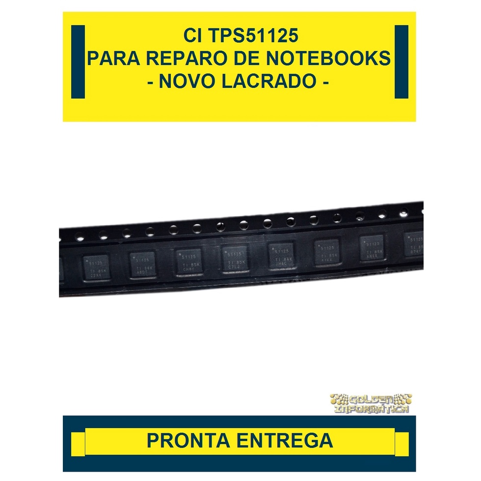 Ci 51125 Tps51125 Reparo De Notebooks - Novo Lacrado - (3 Unidades ...