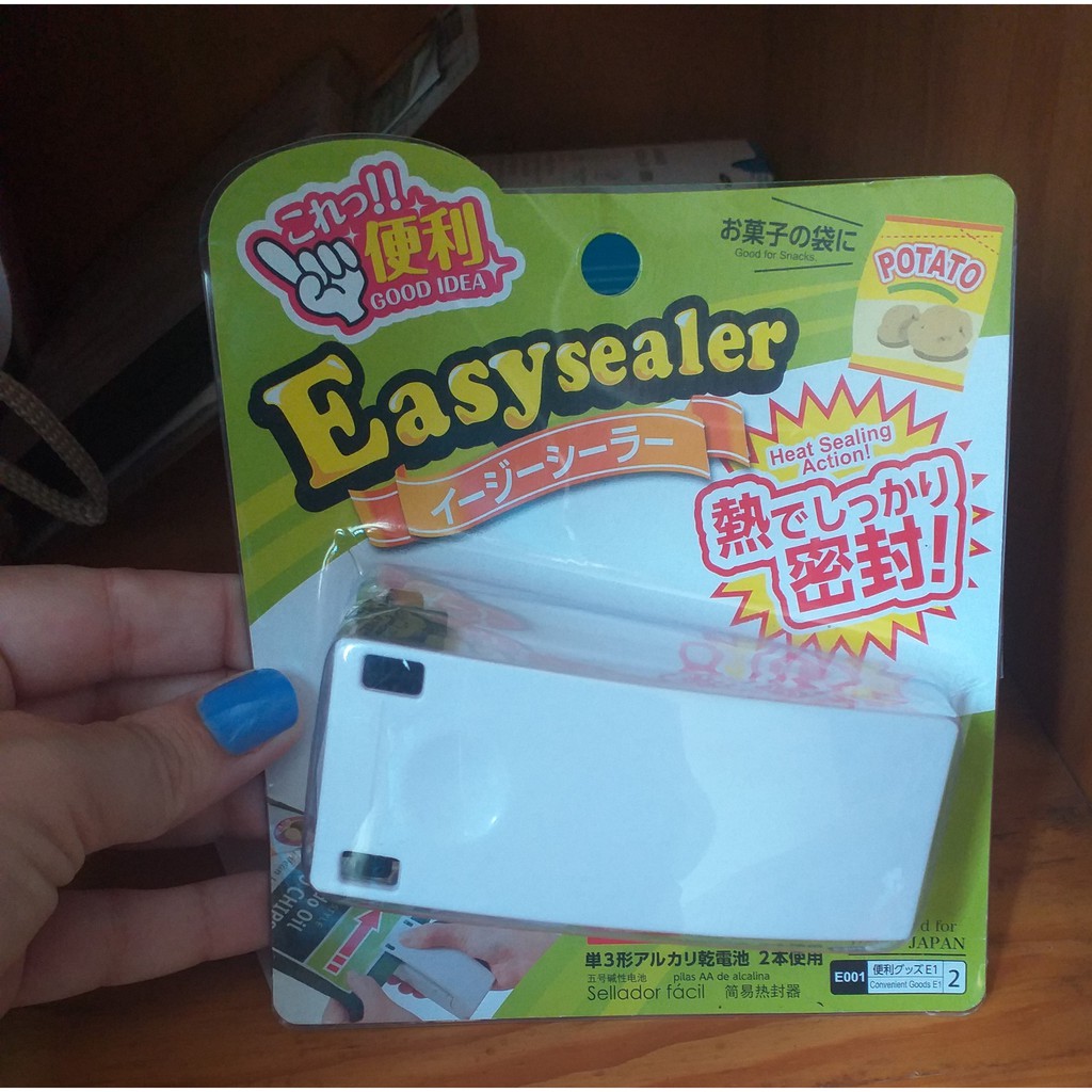 Easy Sealer Daiso (Seladora de embalagens) | Shopee Brasil