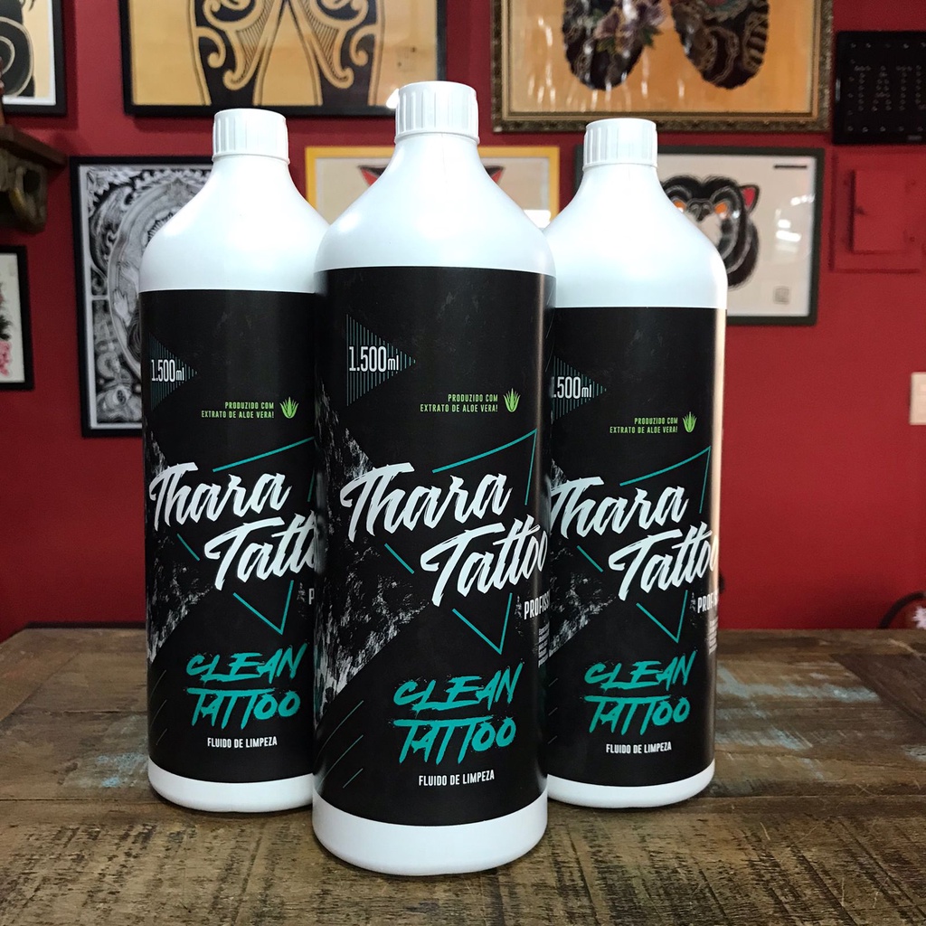 Clean Thara 1,5L Aloe Vera Para Limpeza de Tatuagem | Shopee Brasil