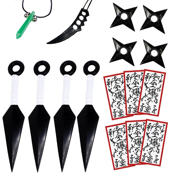 Top Kit Kunai Shuriken Borracha Naruto A Pronta Entrega | Shopee Brasil