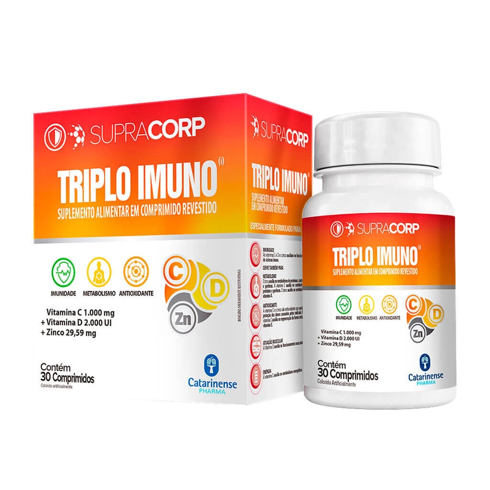 Supracorp Triplo Imuno c/30 comprimidos | Shopee Brasil