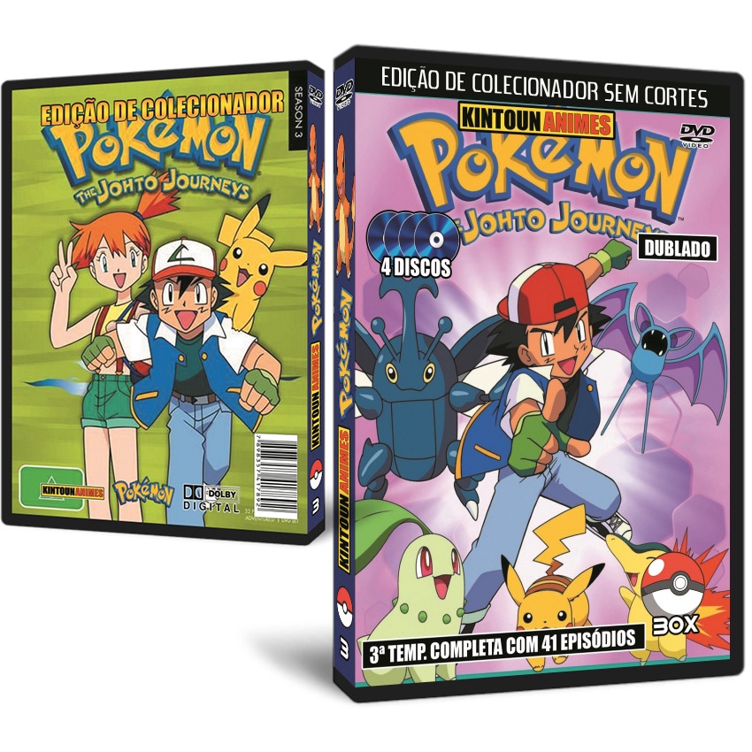 DVD Pokémon 3ª Temporada Completa e Dublada | Shopee Brasil