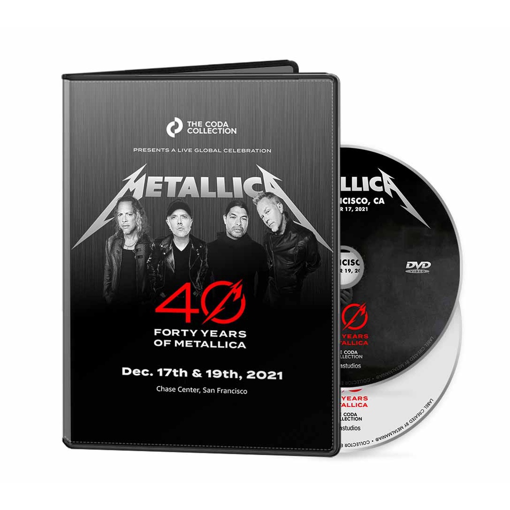 Metallica DVD 40th Anniversary 2021 Night 1 & 2 Duplo Slayer Megadeth ...
