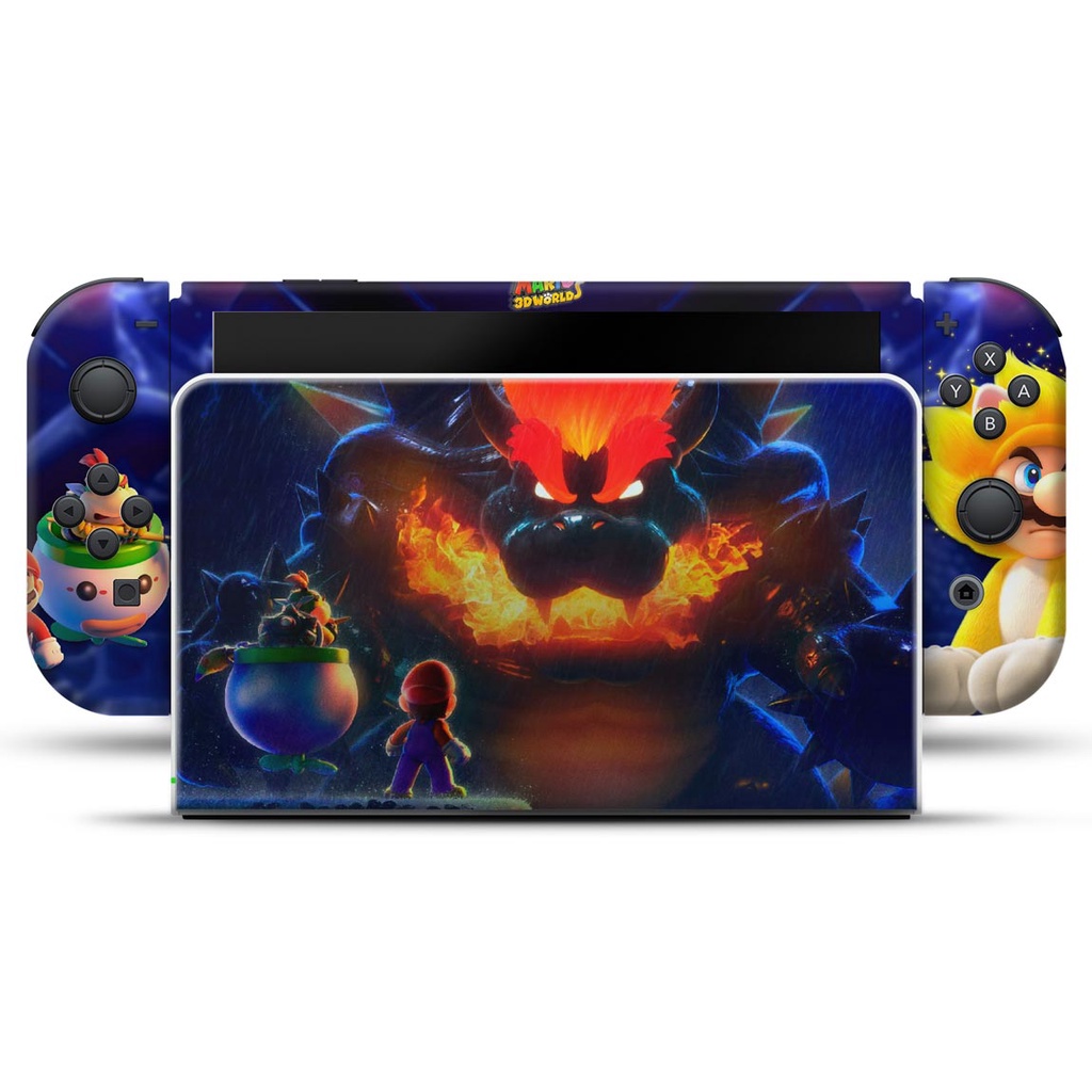 Skin Nintendo Switch Oled Adesivo - Bowser s Fury | Shopee Brasil