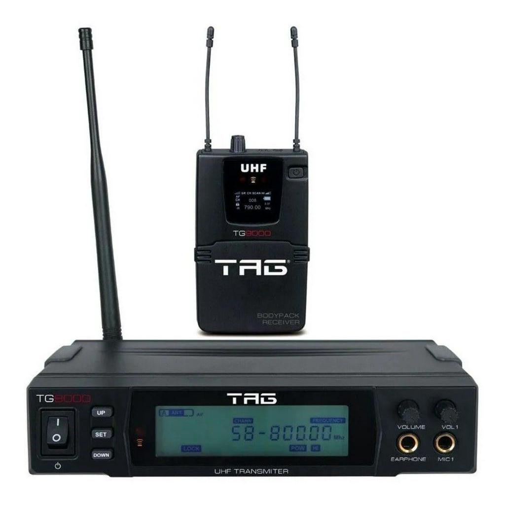 MONITOR SEM FIO TG-9000 FREQUENCIA VARIAVEL DIGITAL UHF | Shopee Brasil