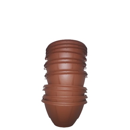 kit vaso mini meia lua marrom terracota 10 unidades otima qualidade ...