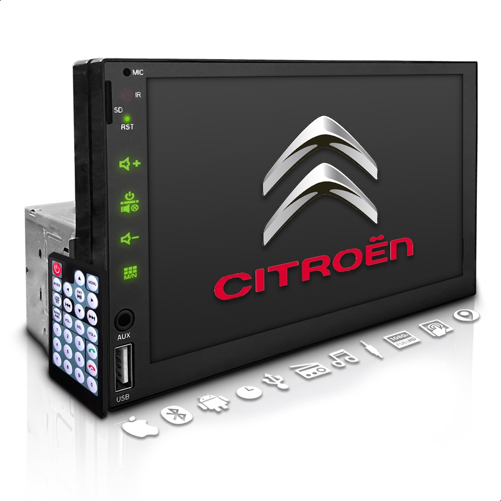 Central Multimidia 1 Din Mp5 7 Polegadas Espelha Android Ios Bt Citroen Promocao Universal ...