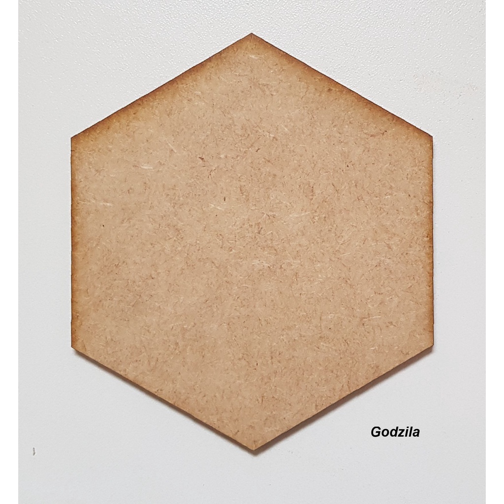 Placa Hexagonal MDF cru 15x13cm 3mm de espessura | Shopee Brasil