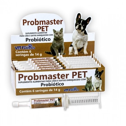 Probiotico CÃES E GATOS Probmaster PET 14g SUPLEMENTO ALIMENTAR ...